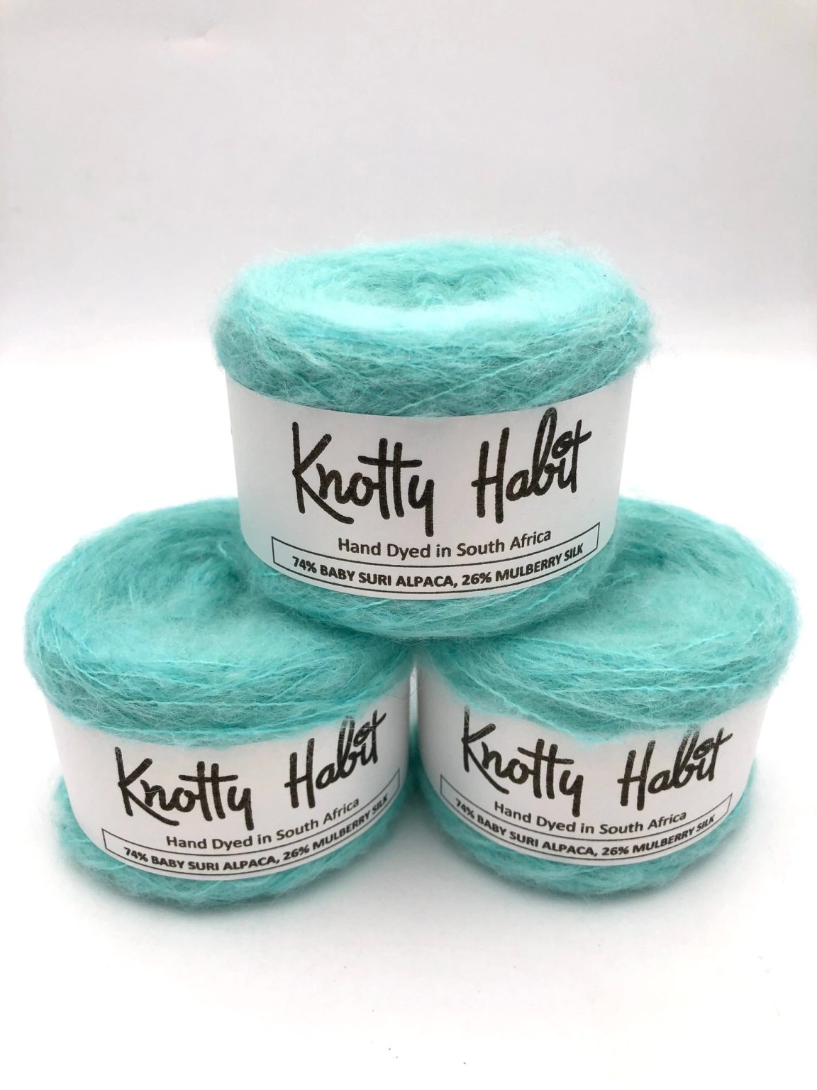 Aqua – Brushed Suri Alpaca/Silk 50g – 74% Baby Suri Alpaca, 26% ...