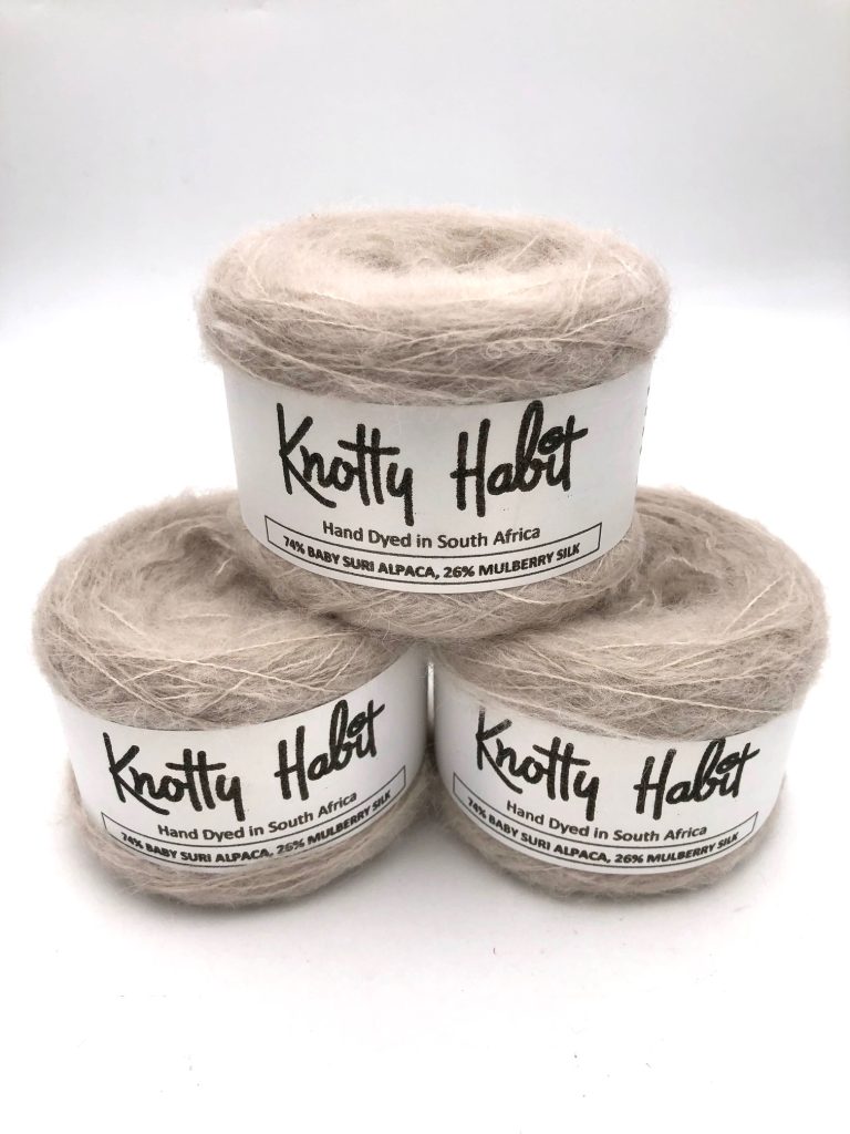 Sand Dune – Brushed Suri Alpaca/Silk 50g – 74% Baby Suri Alpaca, 26% ...