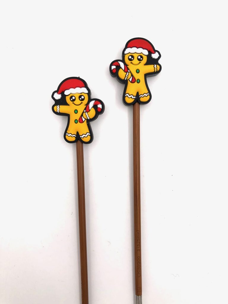 Gingerbread Man – Silicon Needle Point Protectors – Knotty Habit