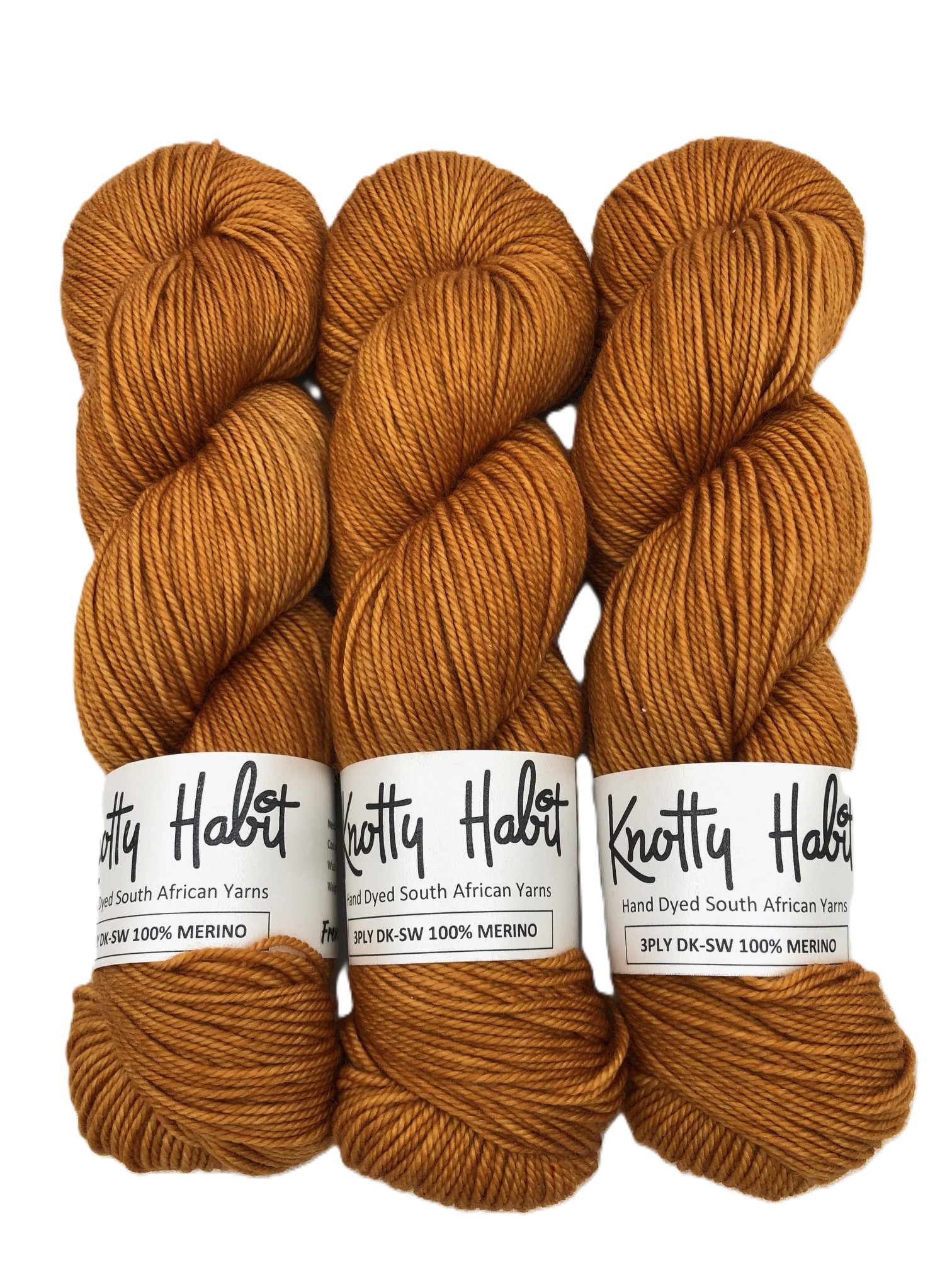 French Mustard – Double Knit (DK) 3 Ply – 100% Merino – Knotty Habit